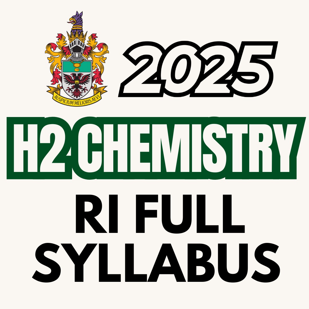 2025 RI H2 CHEMISTRY FULL SYLLABUS NOTES, Hobbies & Toys, Books ...
