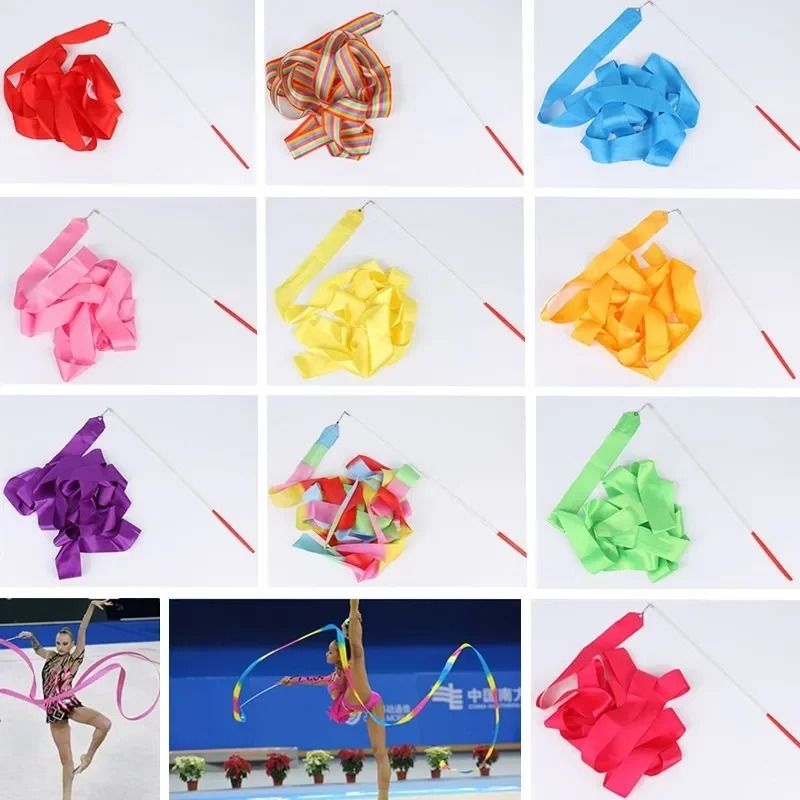 2/4/6M Gymnastics Ribbons Dance Ribbon Rhythmic Art Gymnastics Ballet ...