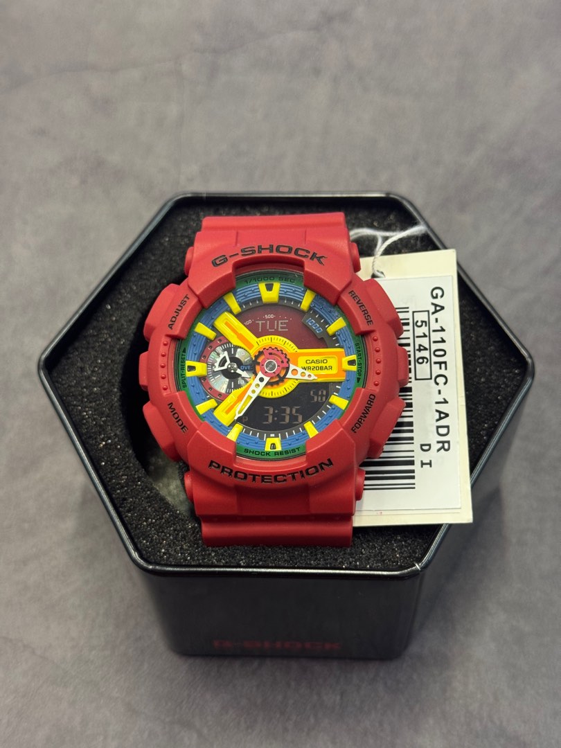 旺角門市 100%全新原裝有盒有說明書Casio G-SHOCK GA-110FC-1A 絕版款 極稀有 功能:計時/倒數/鬧鐘⏰/燈光 ...