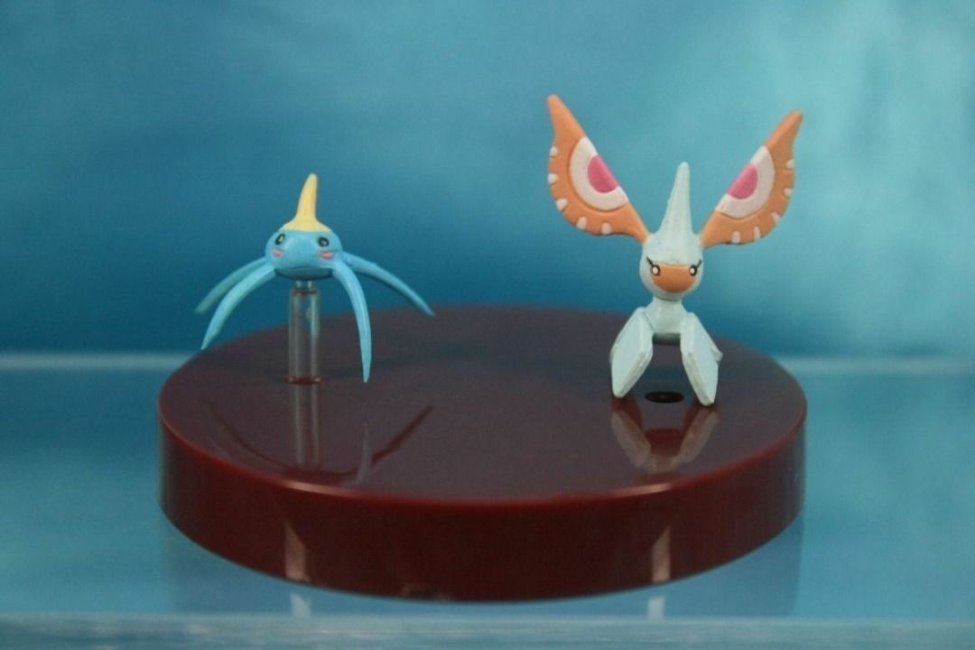 寵物小精靈 扭蛋 立體圖鑑 溜溜糖球 雨翅蛾 小磁怪 三合一磁怪 Tomy Pokemon AG Zukan P7 1/40 Scale ...