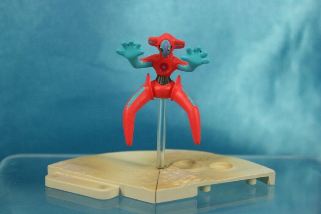 寵物小精靈 扭蛋 立體圖鑑 代歐奇希斯 普通形態 Tomy Pokemon AG Zukan P7 1/40 Scale Real ...