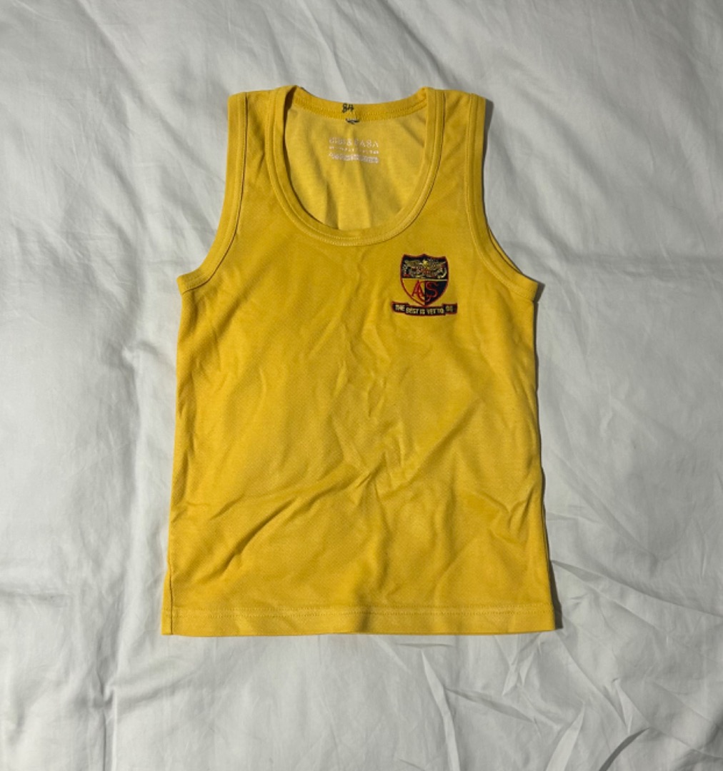 ACS yellow PE uniform, Babies & Kids, Babies & Kids Fashion on Carousell