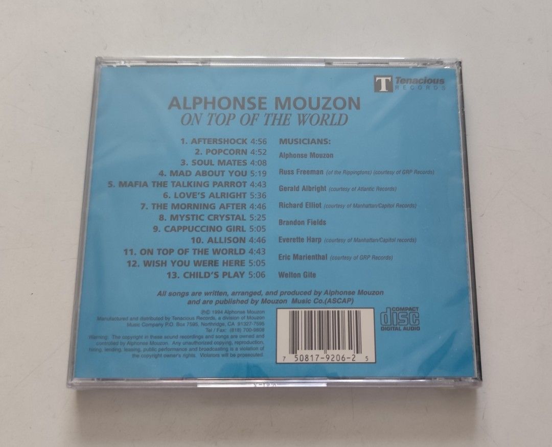 Alphonse Mouzon-On Top of the World, 興趣及遊戲, 音樂、樂器 & 配件, 音樂與媒體 - CD 及 ...