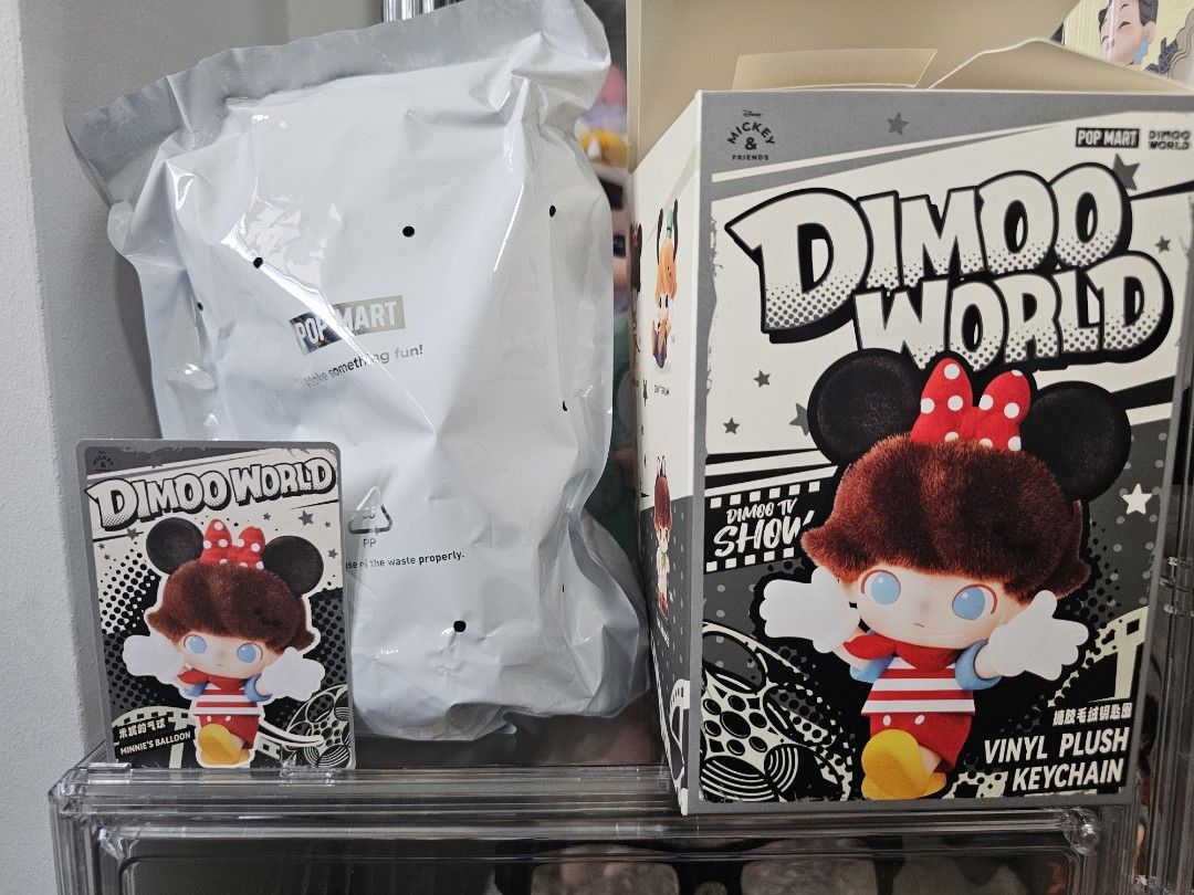 [BNIF] Dimoo World Vinyl Plush Keychain - Minnie's Balloon, Hobbies ...