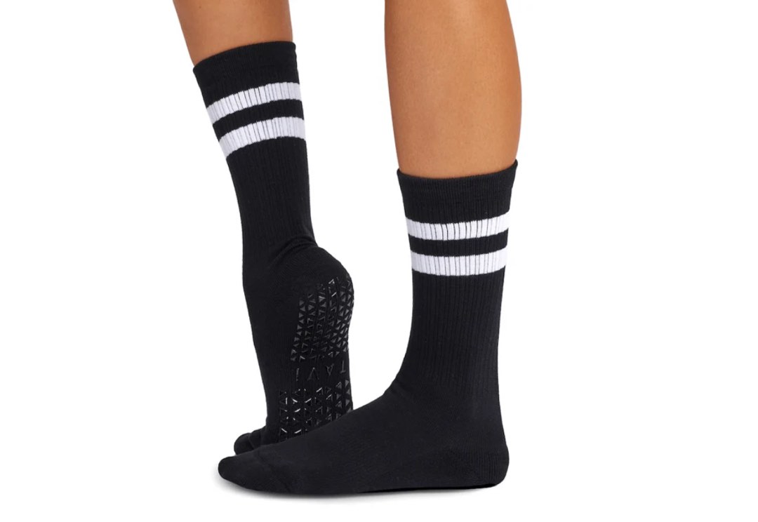 Brand new TAVI Kai Black Grip Socks, Women's Fashion, Watches & Accessories, Socks & Tights on ...
