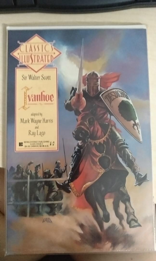 CLASSICS ILLUSTRATED #25 IVANHOE FIRST COMICS 1990, Hobbies & Toys, Collectibles & Memorabilia ...