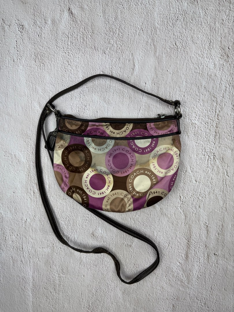 Coach Signature Sling Violet, Women's Fashion, Bags & Wallets, Shoulder ...