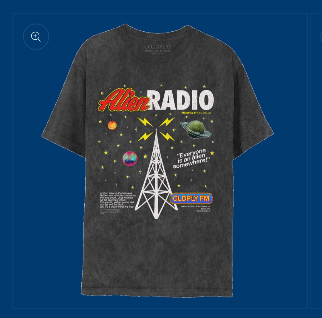 Coldplay ALIEN RADIO MUSIC OF THE SPHERES WORLD TOUR 2025, 興趣及遊戲, 收藏品及 ...