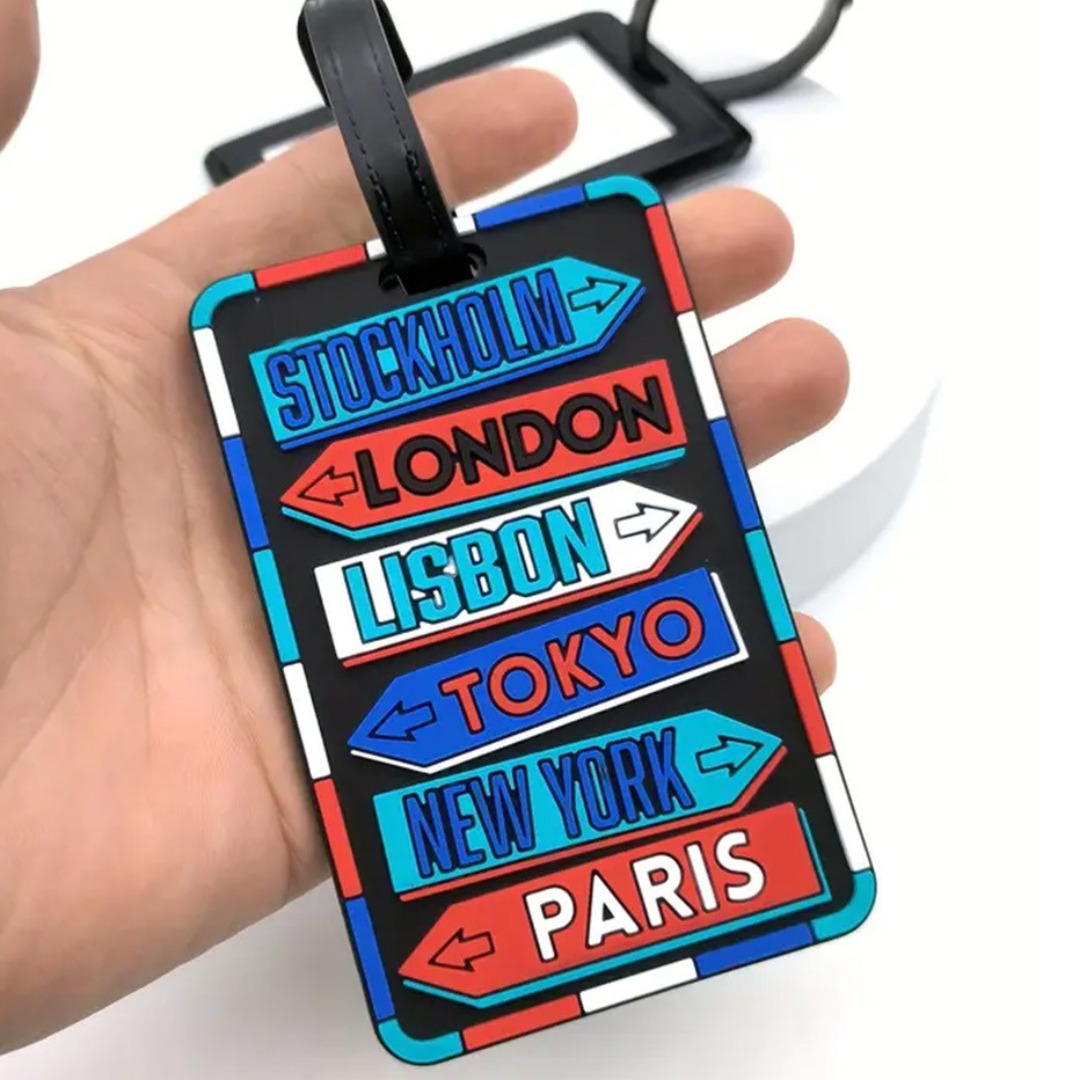 Custom PVC Luggage Tag | Corporate Gift | B2B Appreciation Gift ...