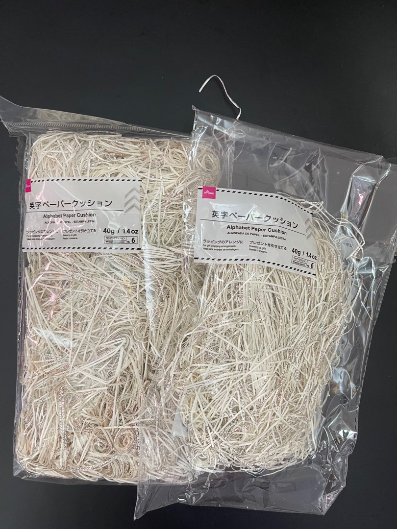 Daiso Alphabet Paper Cushion, Everything Else on Carousell