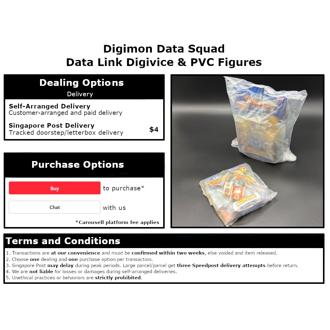 Digimon Data Squad Data Link Digivice & PVC Figures, Hobbies & Toys ...