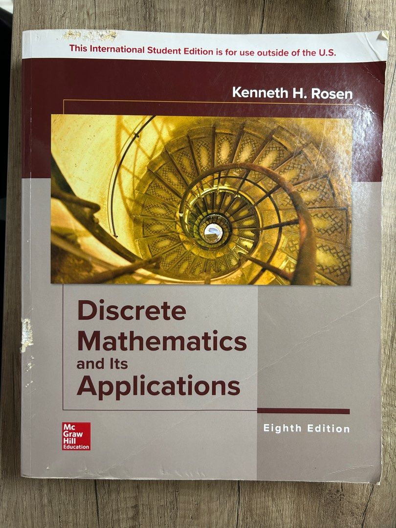 Discrete Mathematics and Its Applications 8th 離散數學/組合數學, 書籍、休閒與玩具, 書本及 ...
