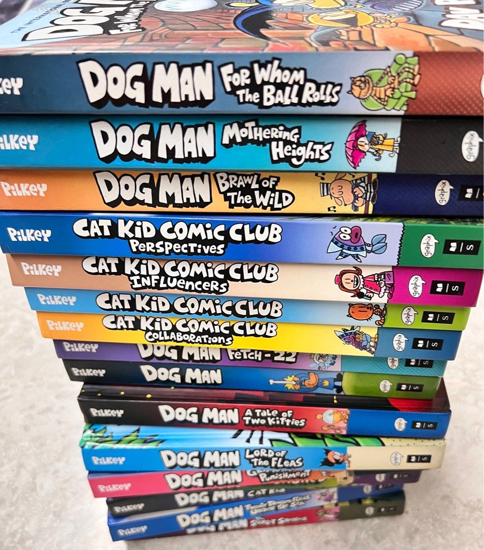 Dog Man & Cat Kid comic hard cover book, Hobbies & Toys, Books ...