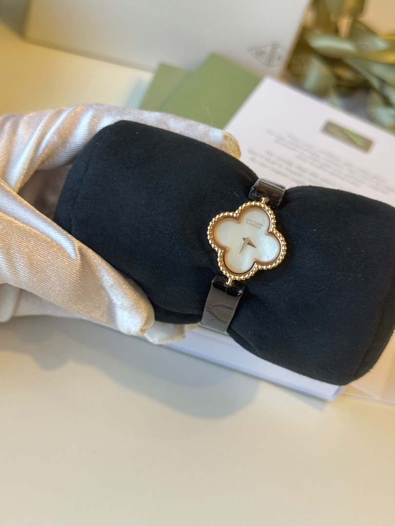 [FULL SET] VCA Van Cleef & Arpels Sweet Alhambra Watch, 18K Rose Gold ...