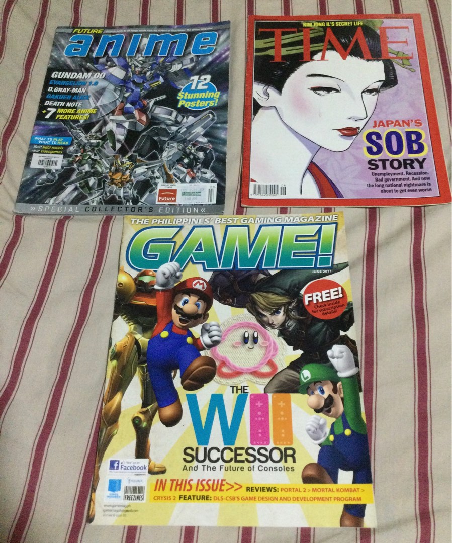 Future Anime, Game! and Time Magazine Bundle, Hobbies & Toys, Books ...