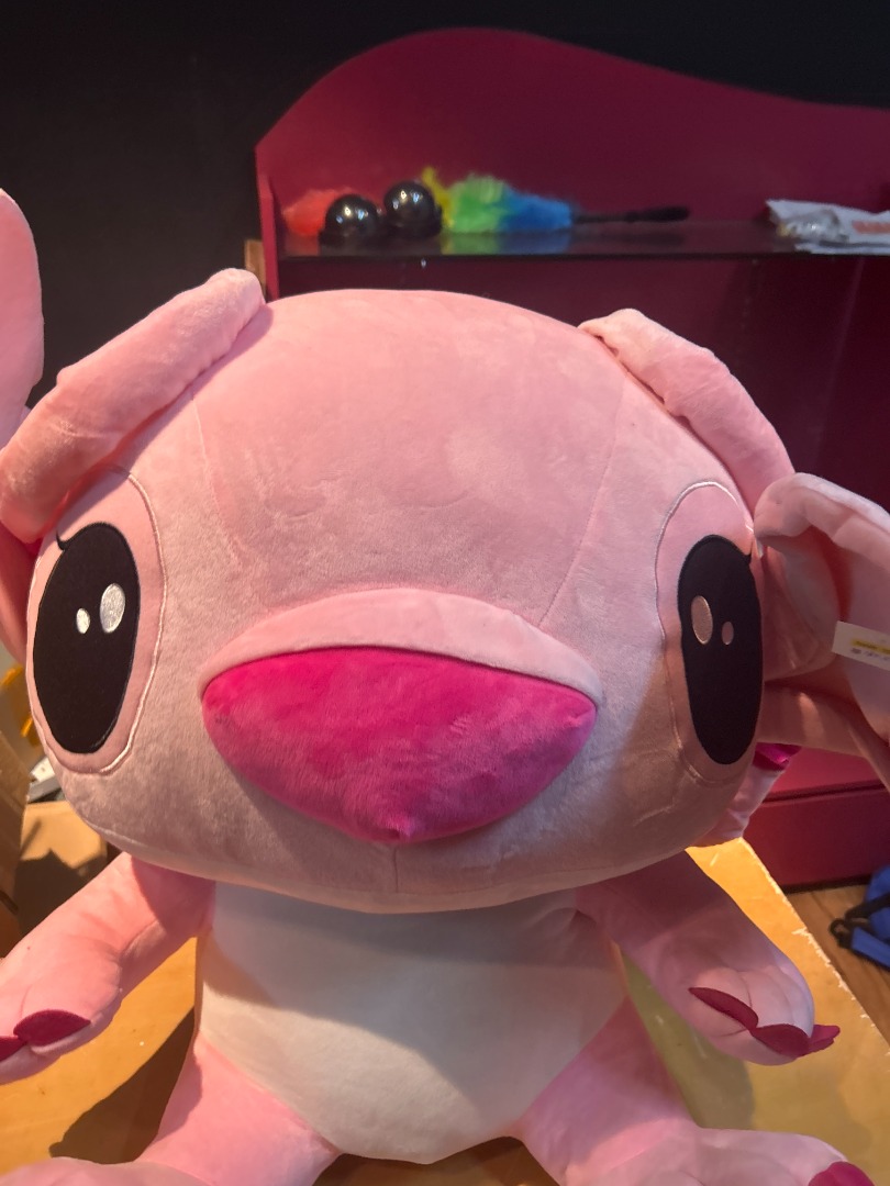 Giant Pink Angel Stuff Plush Toy, Hobbies & Toys, Toys & Games on Carousell