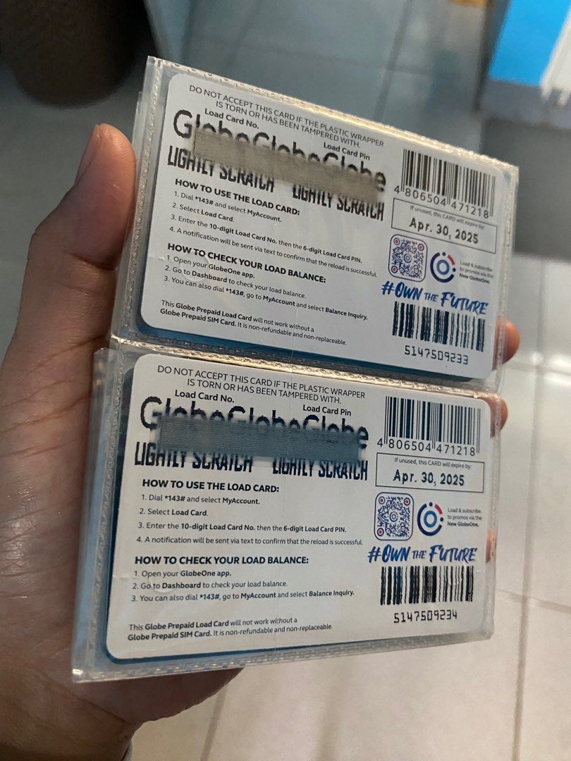 Globe load cards discounted, Video Gaming, Gaming Accessories, Game ...