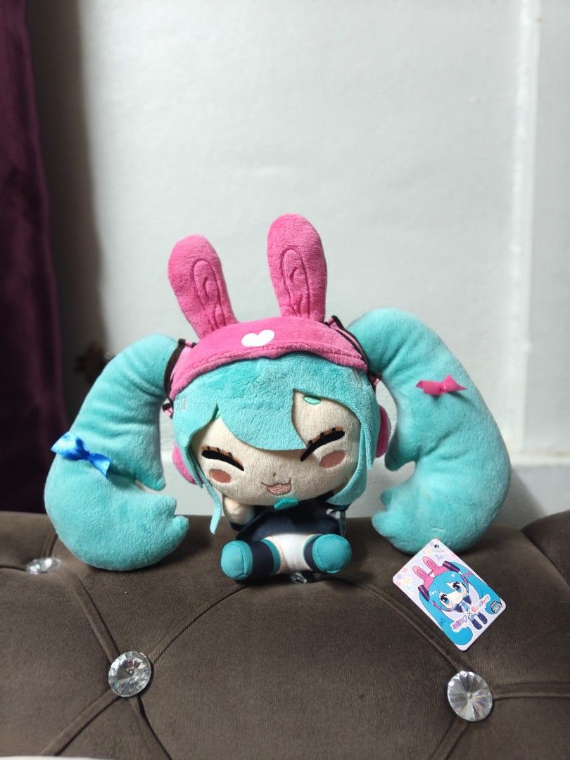 Hatsune Miku X Cute Rody Horse Plush Toy 10" tag Taito Japan Eyes Closed ver., Hobbies & Toys ...