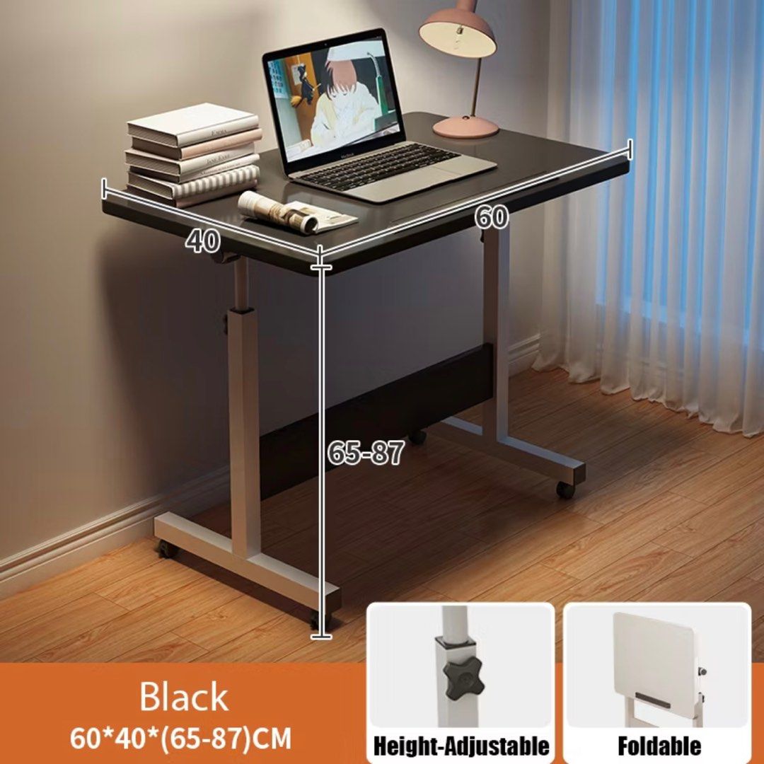 Height Adjustable Laptop Desk | Foldable Study Desk | Rolling Laptop ...