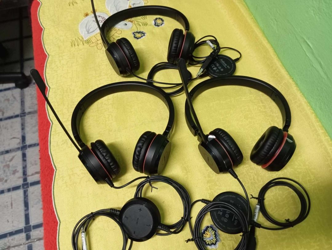 Jabra Evolve 20 UC Stereo Model HSC016 Noise Canceling USB Headset ...