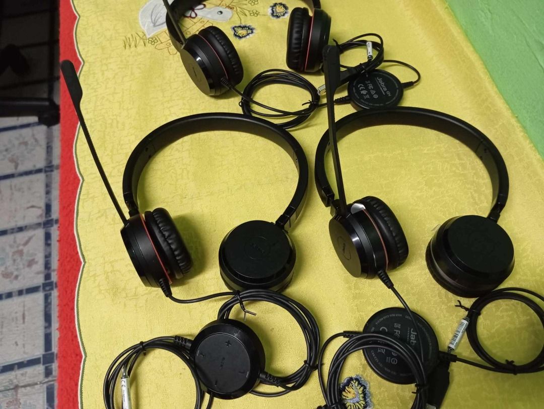 Jabra Evolve 20 UC Stereo Model HSC016 Noise Canceling USB Headset ...