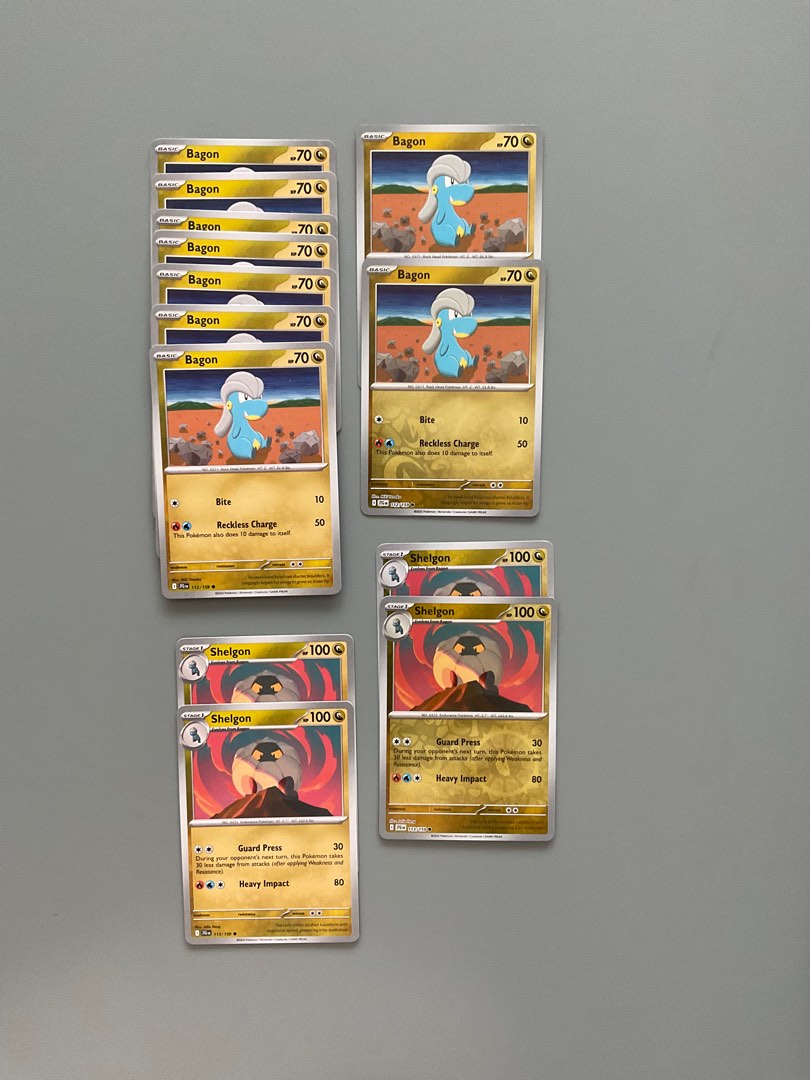 Journey Together Bagon / Shelgon TCG JTG Pokemon cards, Hobbies & Toys ...