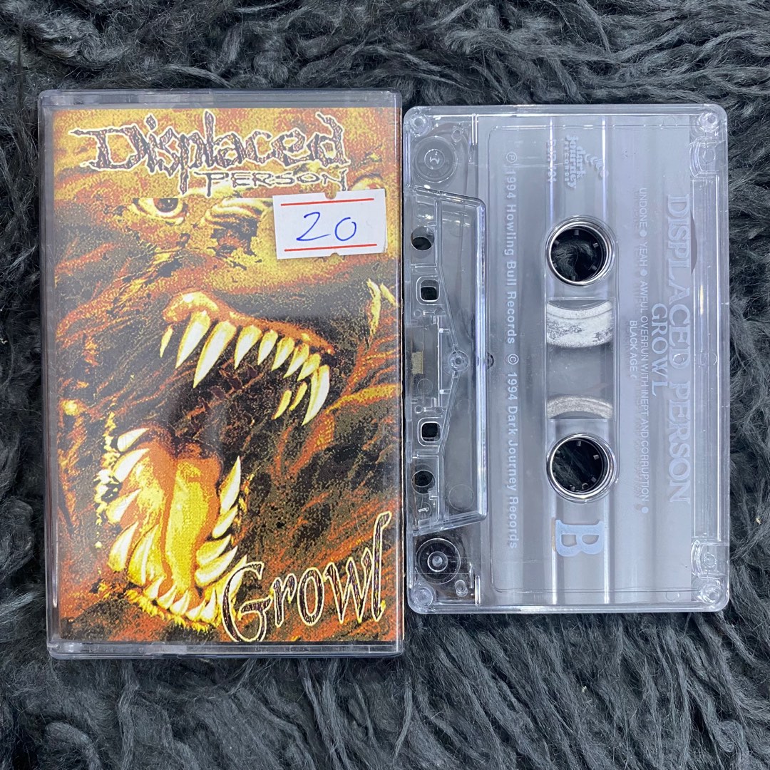 KASET DISPLACED PERSON Growl, Hobbies & Toys, Music & Media, CDs & DVDs ...