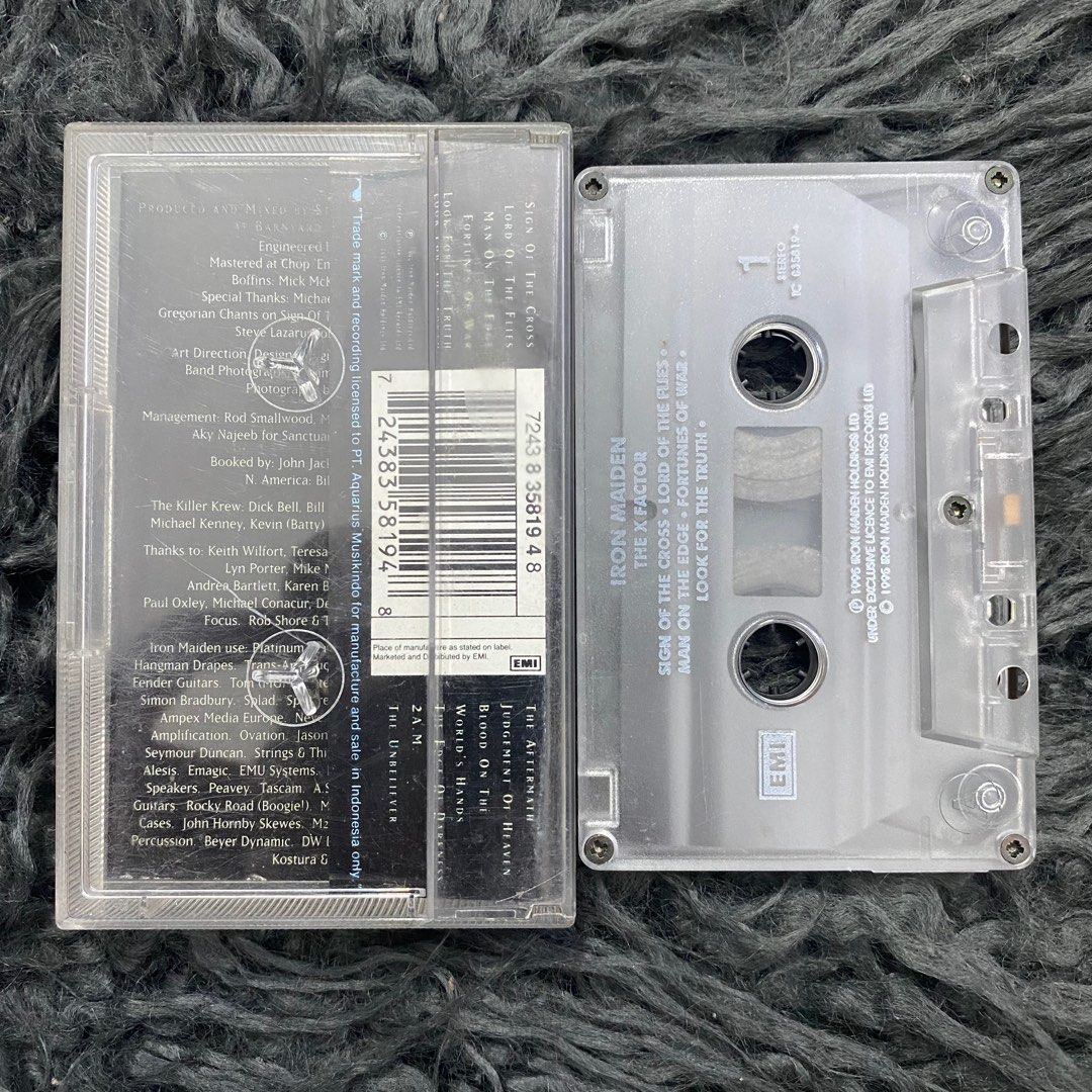 KASET IRON MAIDEN The X Factor, Hobbies & Toys, Music & Media, CDs ...