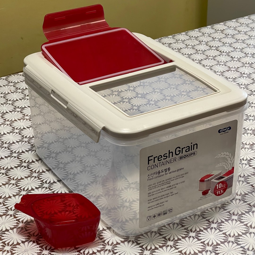 Komax Biokips 11.5L Storage Bin with Lid & Scooper BPA Free Airtight ...