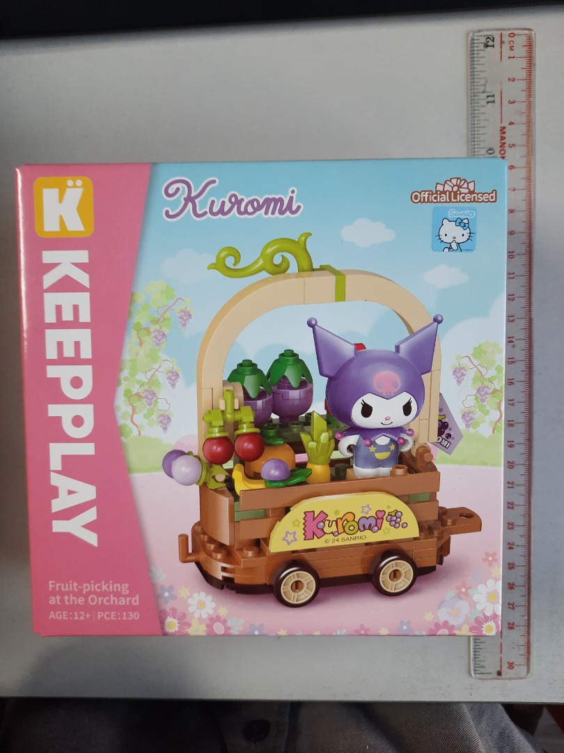 Kuromi 可羅米 酷洛米 奇妙積木 Keepplay 三麗歐 積木 花車巡游 水果採摘時光, 興趣及遊戲, 玩具 & 遊戲類 - Carousell