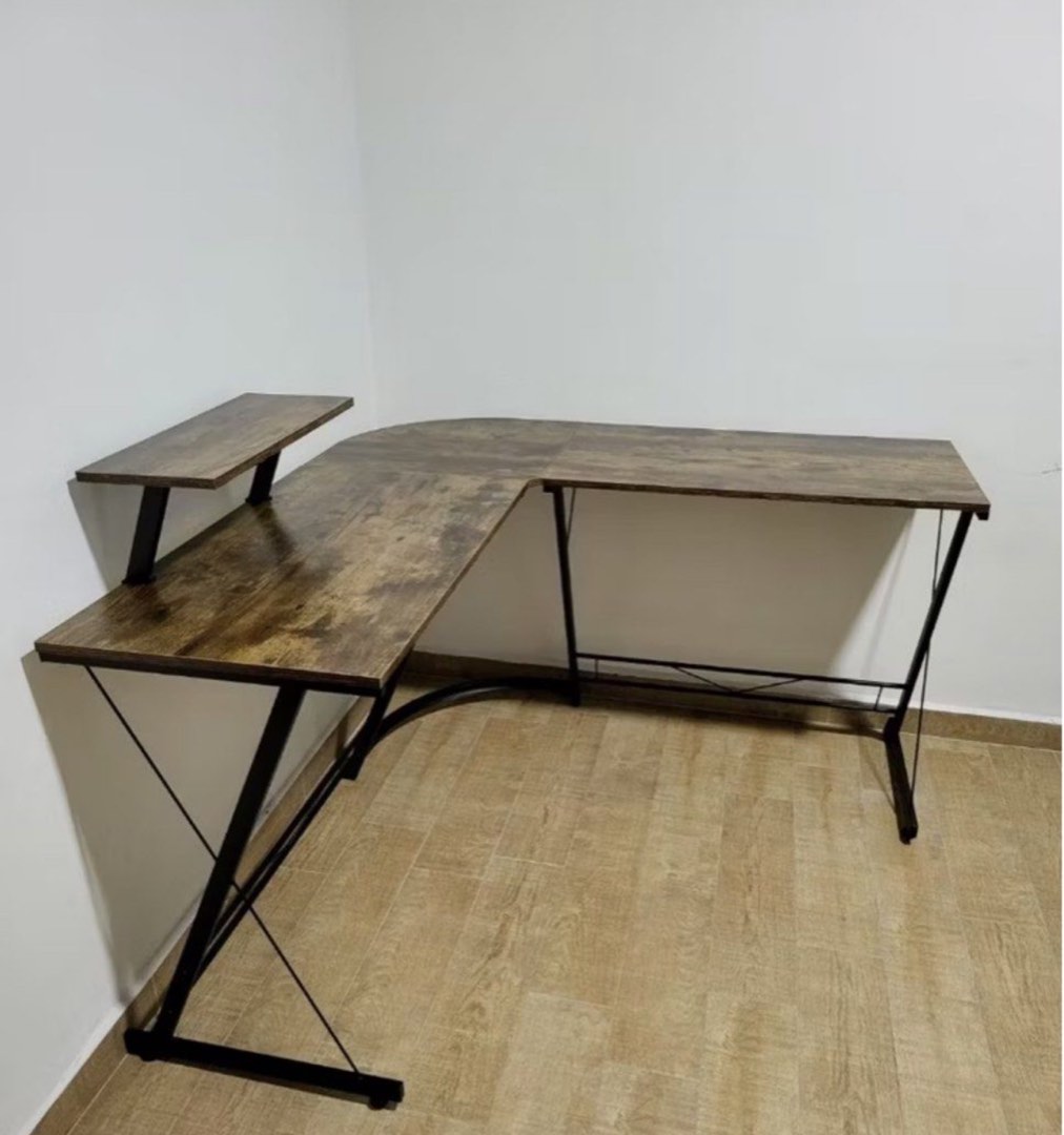 L shape study table, Furniture & Home Living, Furniture, Tables & Sets ...