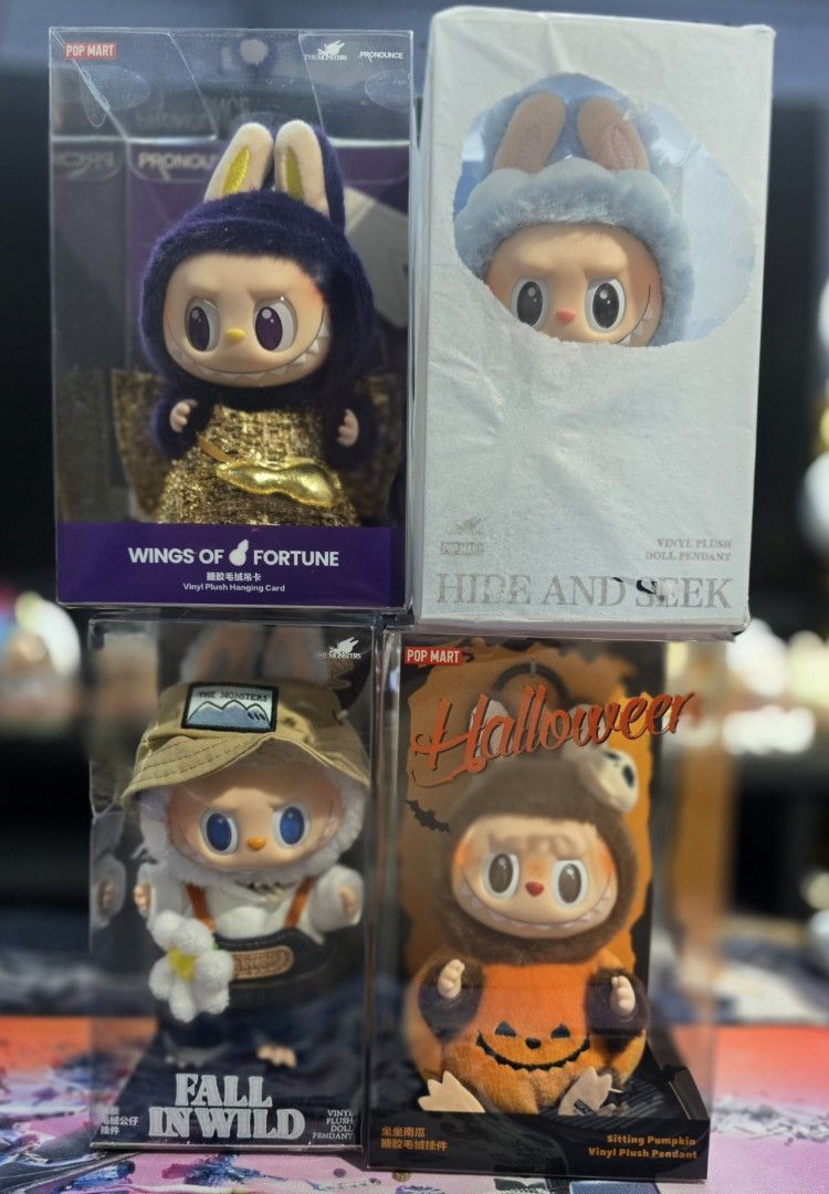 LABUBU fall in wild Merbubu Halloween wing of fortune, Hobbies & Toys ...