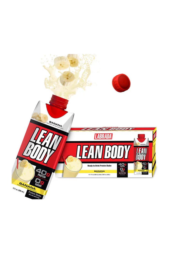 Lean Body RTD Protein Shake Banana (12 x 500ml), Health & Nutrition ...