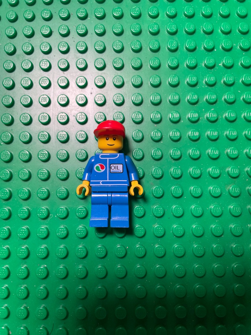Lego Octan - Blue Oil, Blue Legs, Red Short Bill Cap, Black Eyebrows ...