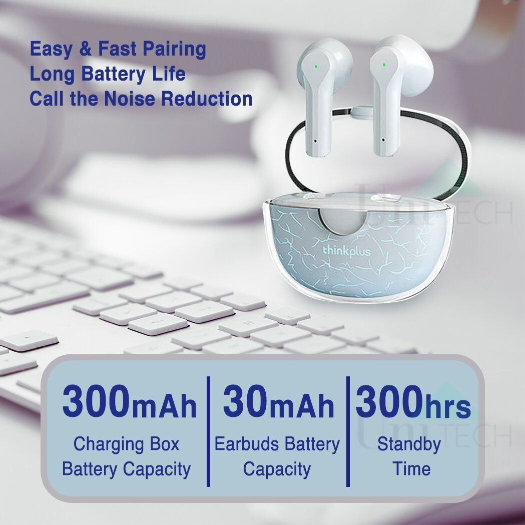 Lenovo - Thinkplus XT95 Pro 發光版 Live Pods 真無線藍牙5.1耳機 藍牙耳機 無線耳機 低延遲 夜光 ...