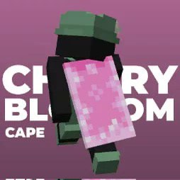 (Limited)Minecraft Cherry Blossom + Purple Heart Cape (Cheap/Intant ...