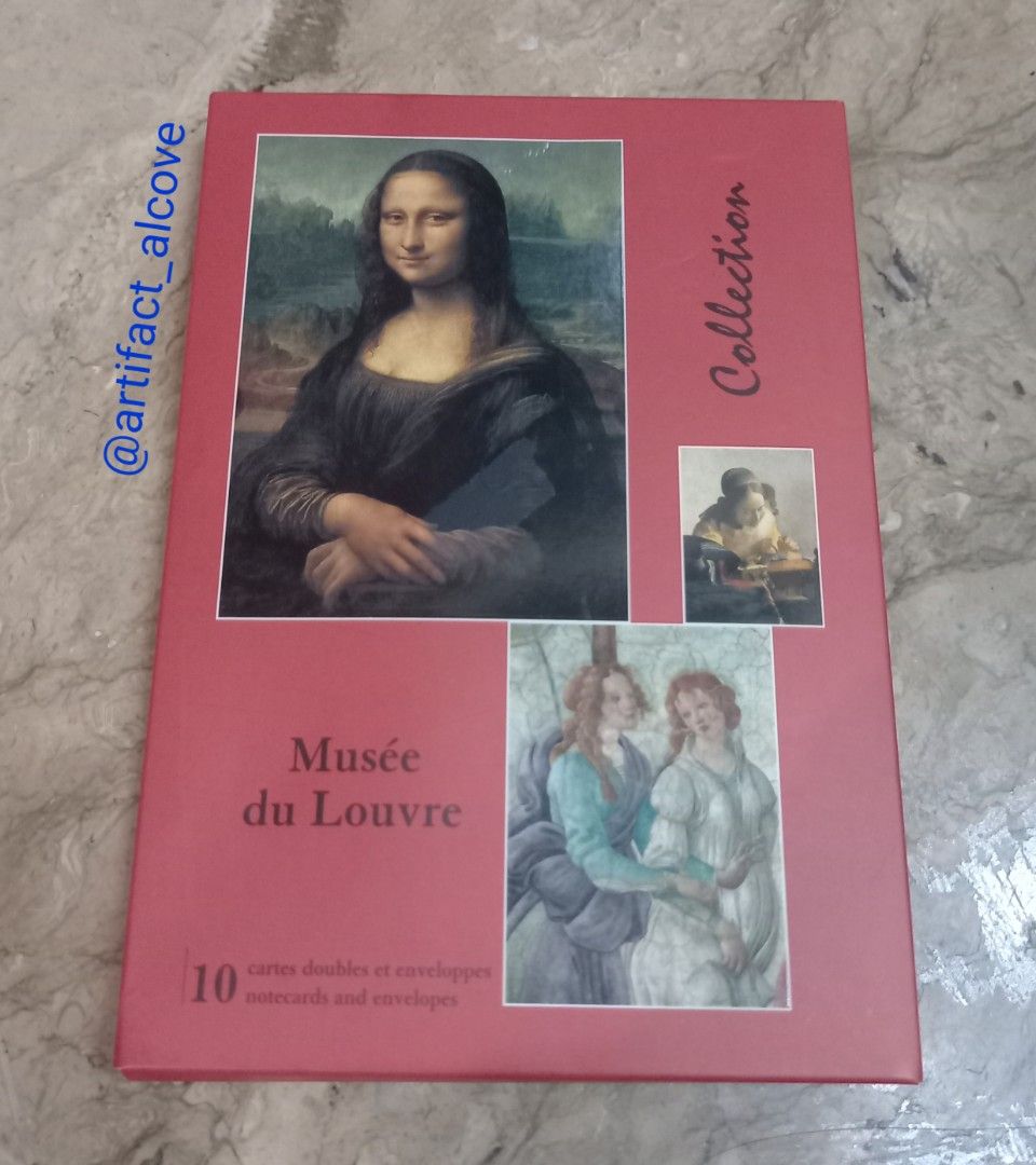 Louvre Museum 10 Official Notecards w/ Envelopes Art Decor Display Old ...