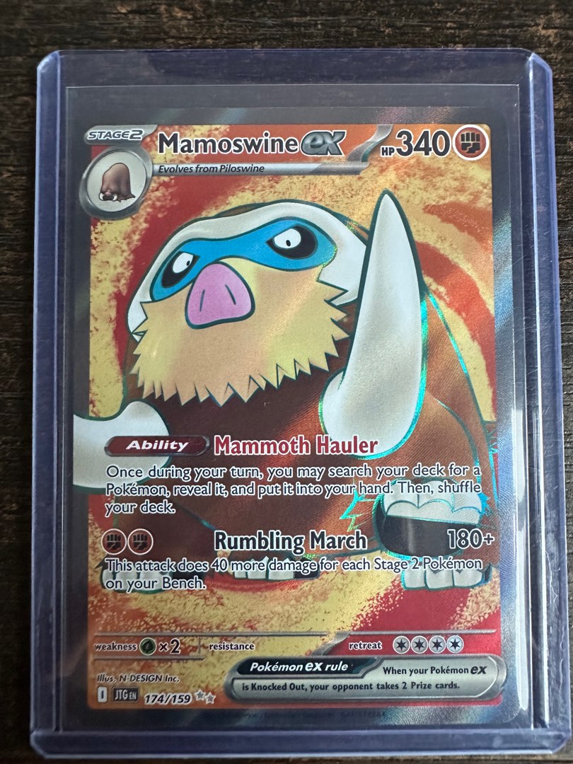 Mamoswine Ex Full Art Journey Together, Hobbies & Toys, Toys & Games on ...