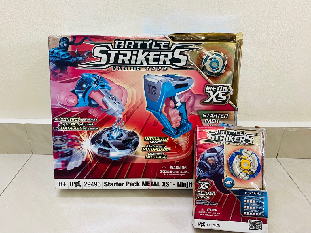 Mega Bloks Battle Strikers Starter Pack Beyblade, Hobbies & Toys, Toys ...