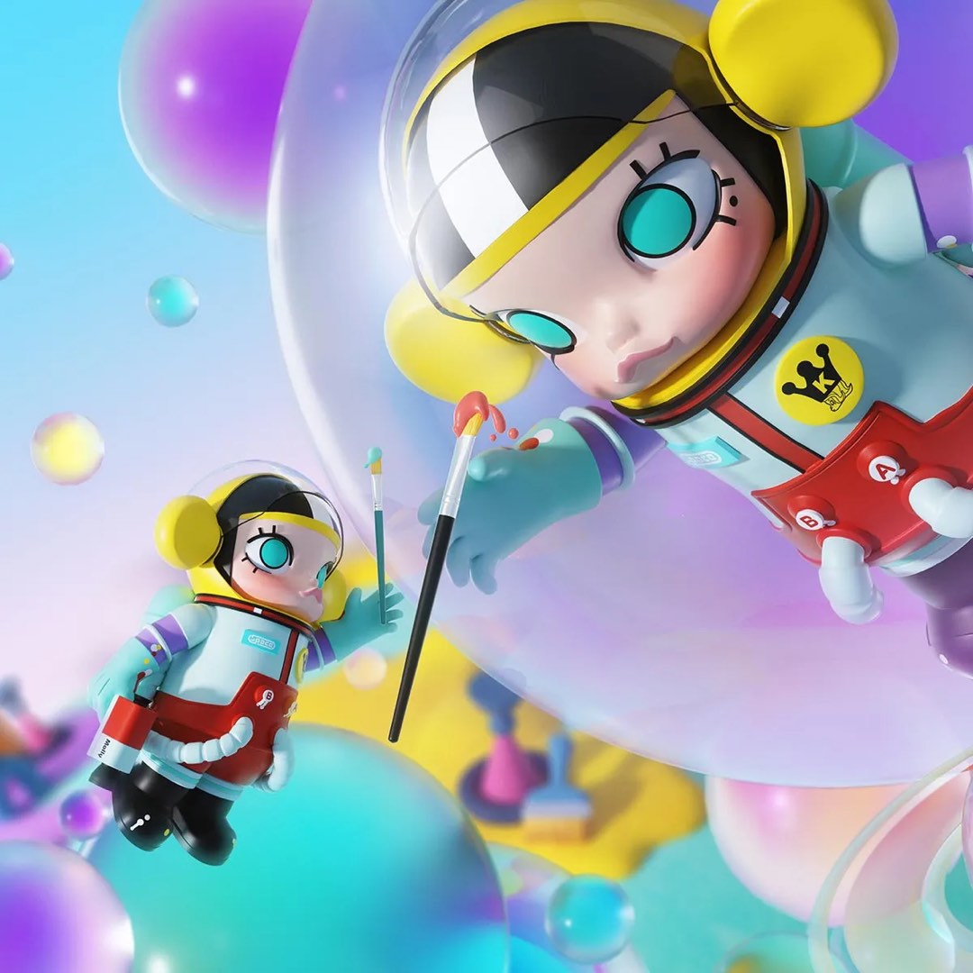 MEGA COLLECTION 400% SPACE MOLLY Little Painter, Hobbies & Toys, Toys ...