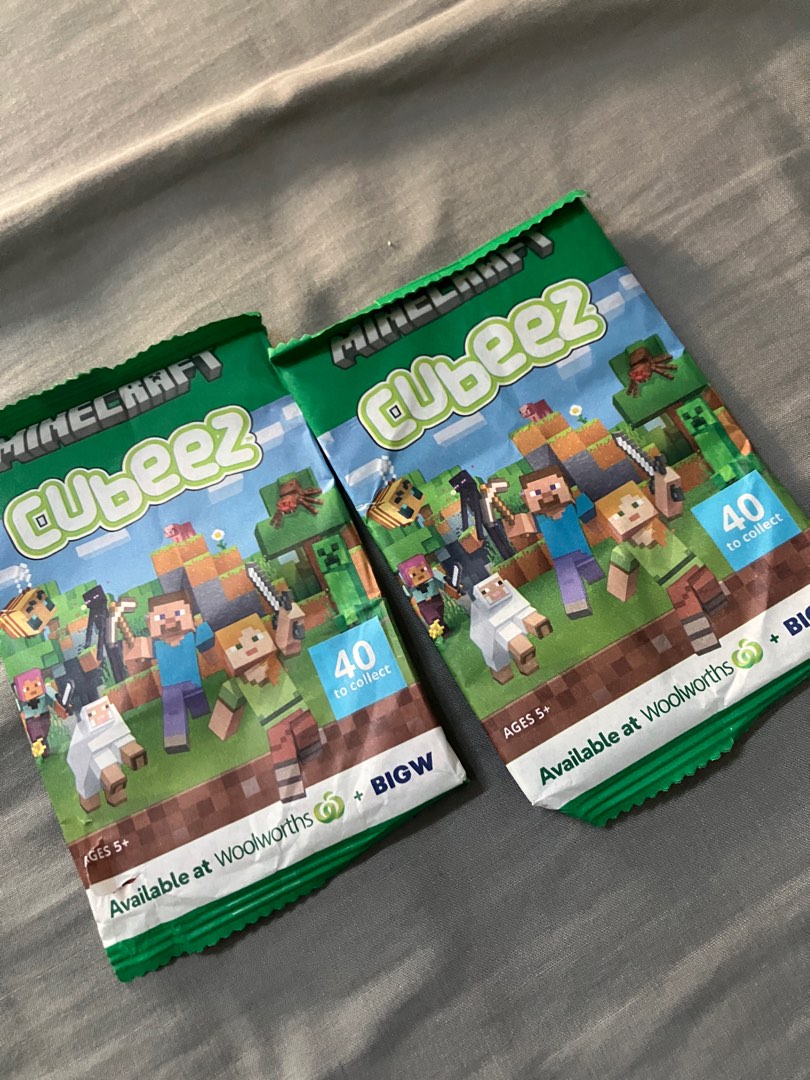 Minecraft Cubeez 澳洲限定卡 非麥當勞 Woolworths not mcdonald’s, 興趣及遊戲, 玩具 & 遊戲類 ...