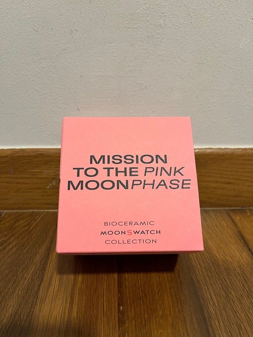 (MISSION TO THE PINK MOONPHASE) Swatch x Omega, Women's Fashion ...