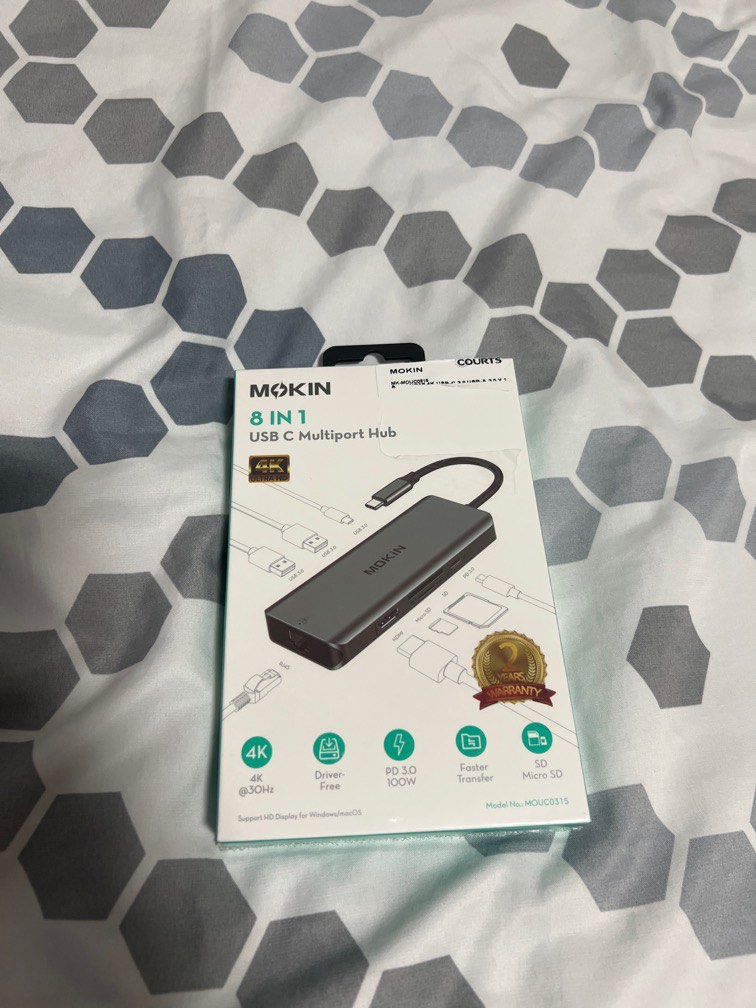 Mokin 8 in 1 USB C Multiport Hub, Computers & Tech, Parts & Accessories ...