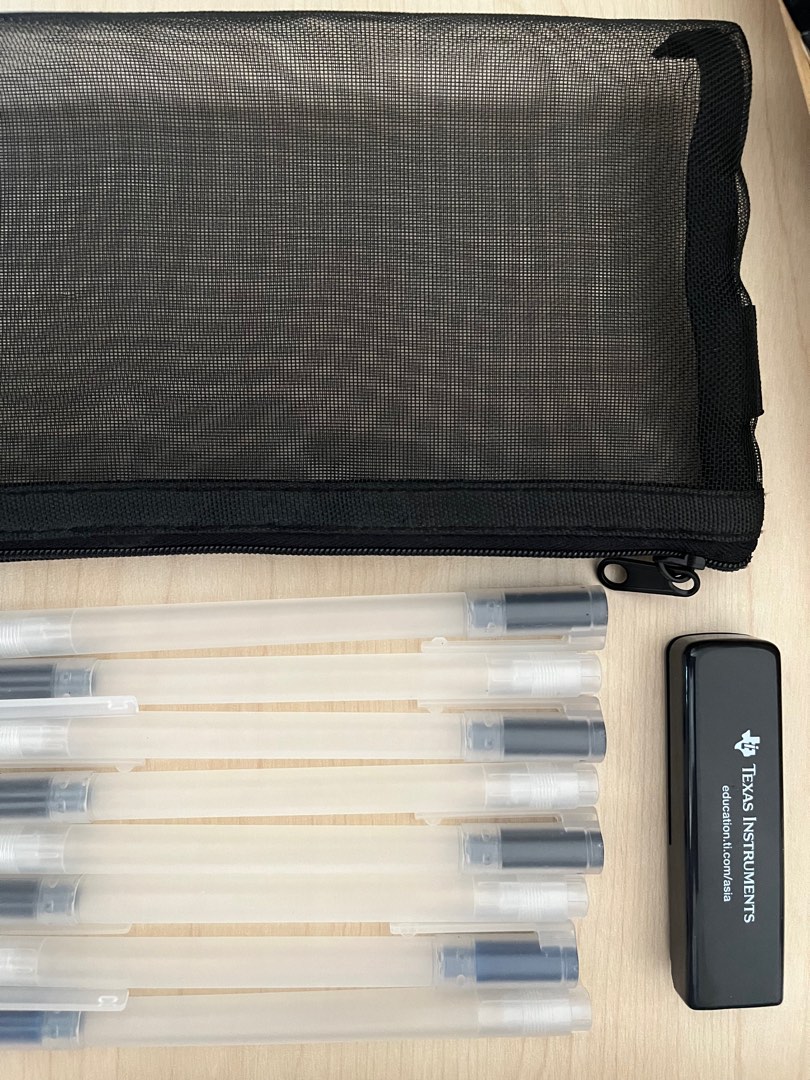 muji pen shells, exam pencil case and stapler, Hobbies & Toys ...