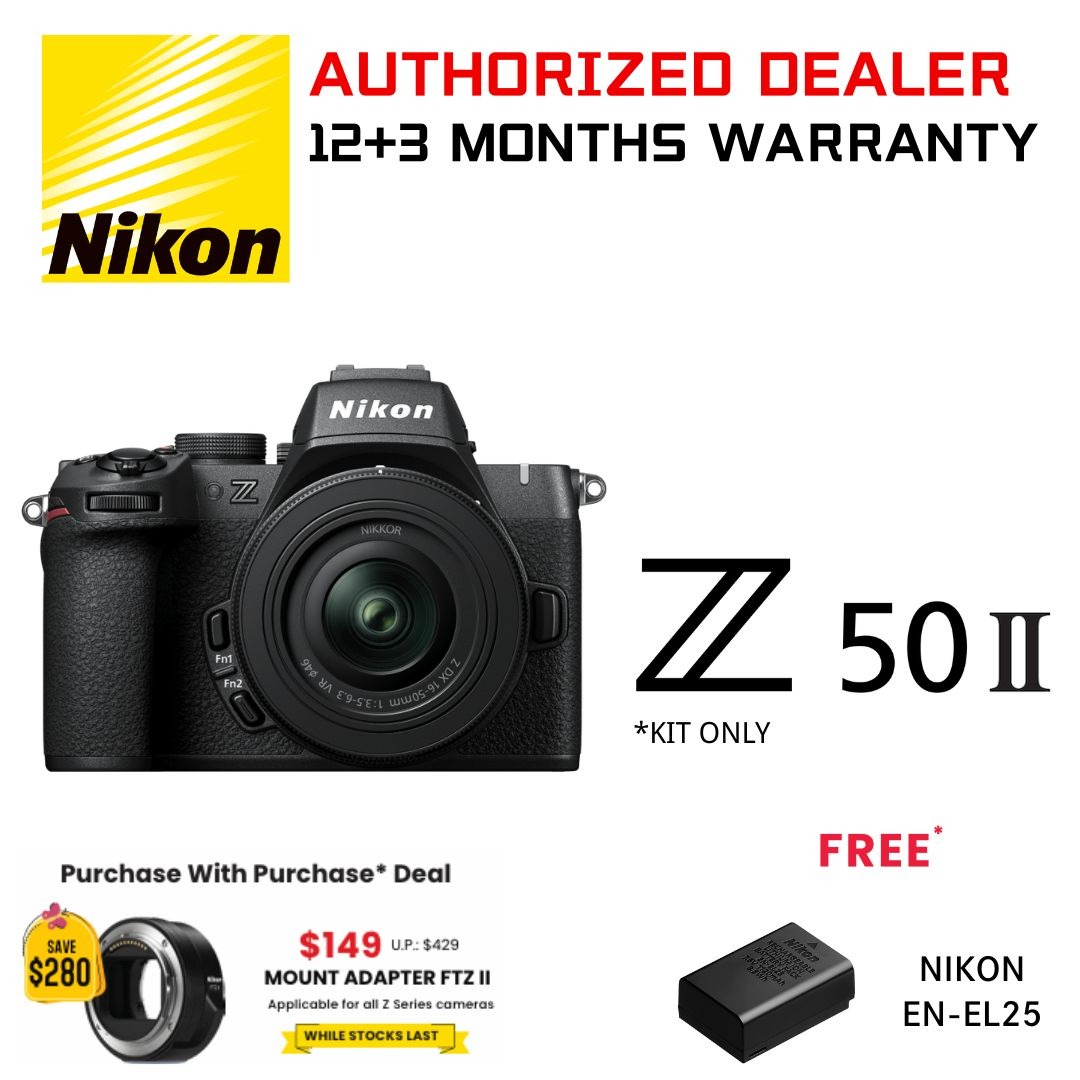 NIKON Z50II 16-50 KIT / NIKON Z50II 18-140 KIT / NIKON Z50II DUAL LENS ...