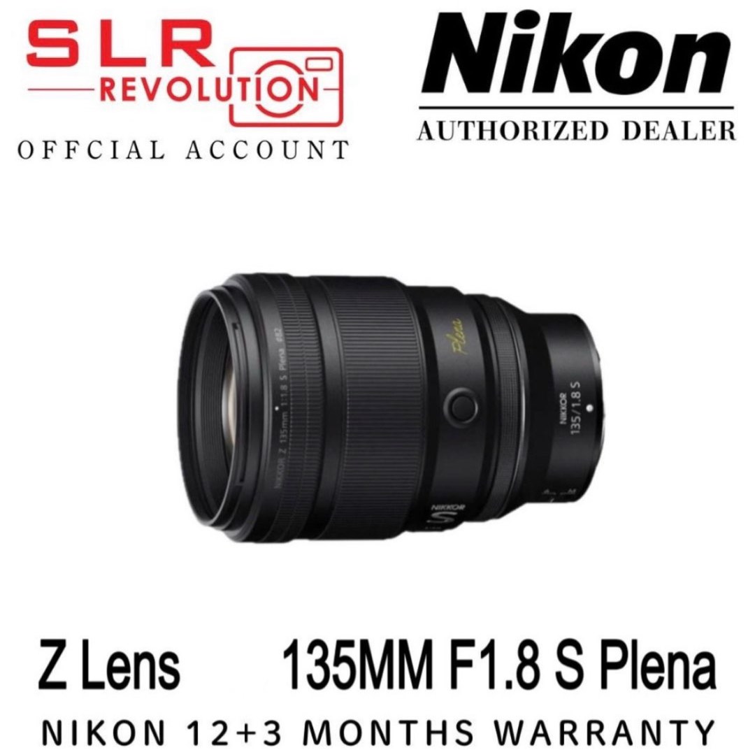NIKON Z 135MM F1.8 S PLENA, Photography, Lens & Kits on Carousell