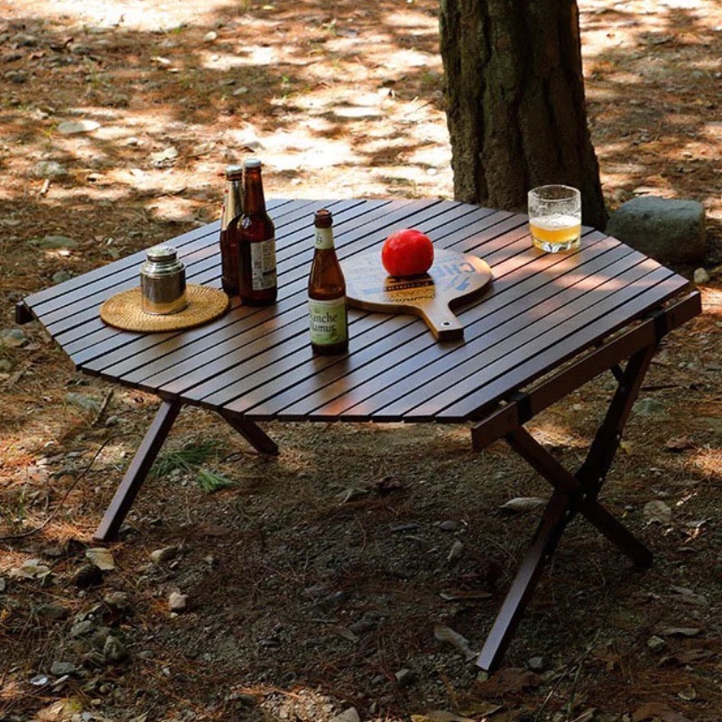 Octagon Wood Roll Table, Furniture & Home Living, Furniture, Tables ...
