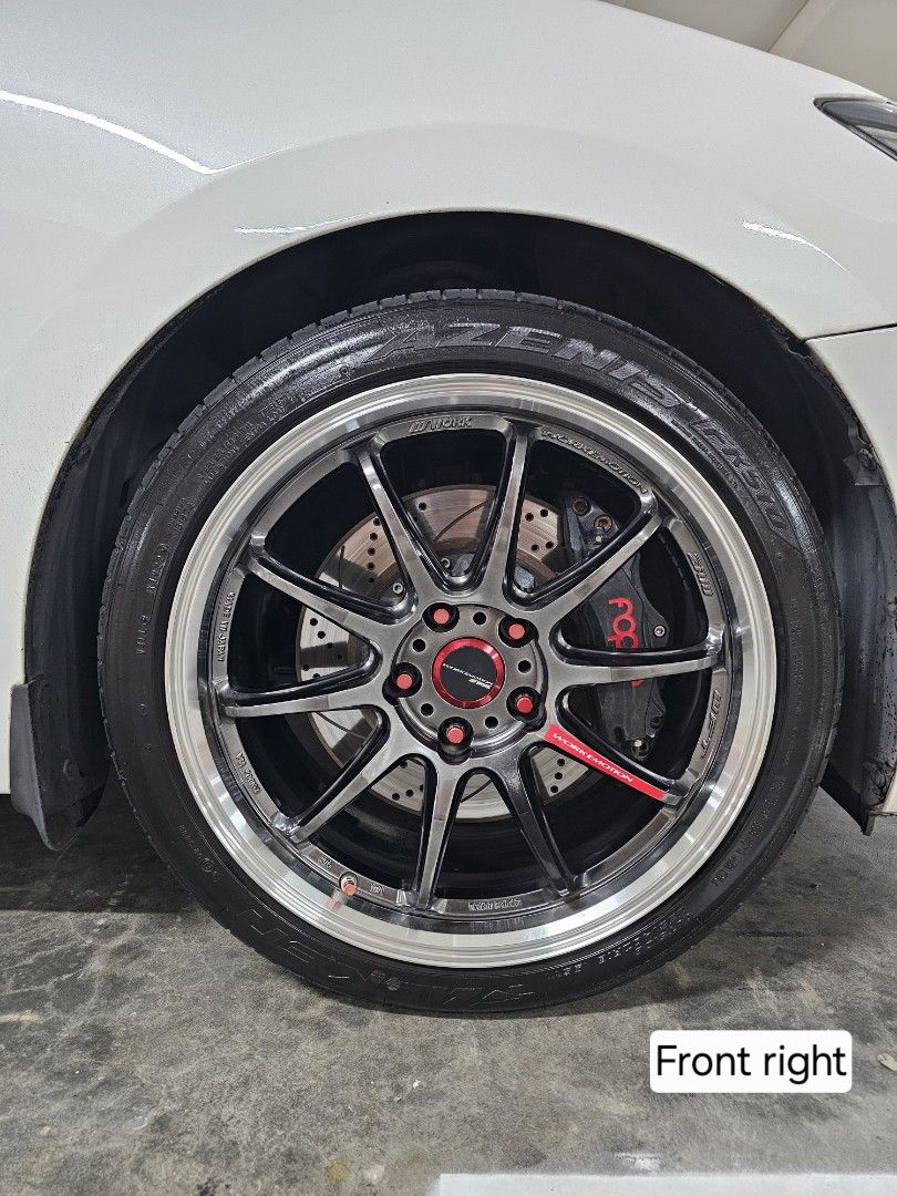 Original 18" Work Emotion Rims with Falken Tyres, Car Accessories ...