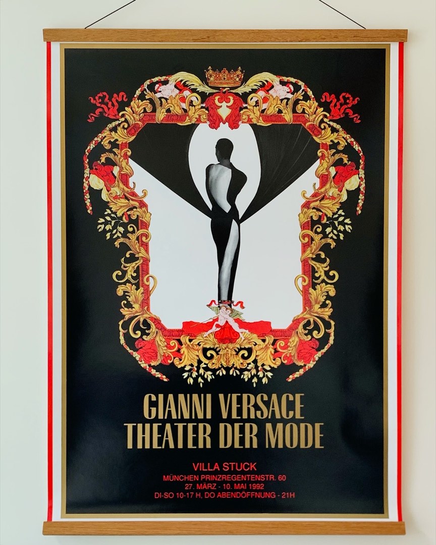 Original Gianni Versace “Theater der Mode” exhibition poster in Villa ...