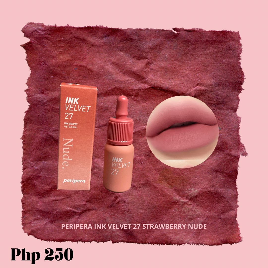 PERIPERA | Ink velvet (27 strawberry nude), Beauty & Personal Care ...